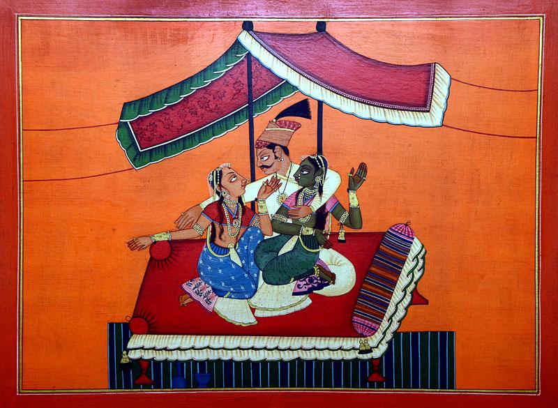 Local Tribal Artist-Traditional Art-Basholi Painting-3 – Matterden